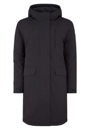 ELKLINE Damen Winterparka Berlin | Oversized Wintermantel halblang | wasserdicht warm | gro&szlig;e Taschen 2019067, Gr&ouml;&szlig;e:44, Farbe:Black