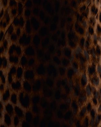 Sportmax Womens Dress Animal-Print Tulle Brown-Beige Polyamide Evening Suits Brown/beige