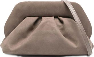 Themoir&egrave; Femme, Sacs, Brun, Taille: ONE Size Ruched Clutch Bag