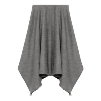 Bite Studios Matinee Maxi Rock - - Skirts - Damen - Grau - XS