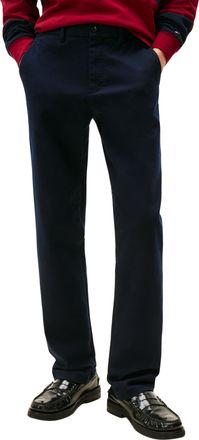Tommy Hilfiger Herren Chino Hose Denton Brushed Twill Straight Fit, Blau (Desert Sky), 34W/40L