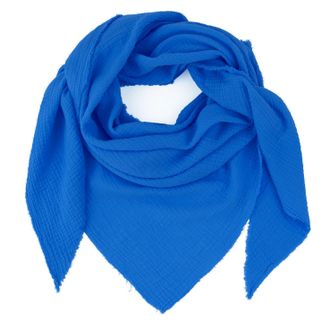 Glamexx24 Damenschal Musselin Dreieck Schal, XXL Schal verschiedenen Farben Halstuch Winterschal aus Baumwolle Hergestellt in Italien