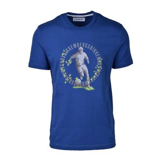 Dirk Bikkembergs Stilvolle Baumwoll T-Shirt Kollektion - - Tops - Herren - Blau - M