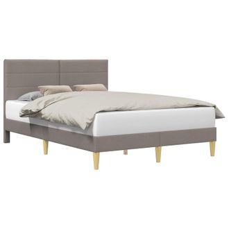 vidaXL Struttura Del Letto Con Testiera Tortora 160 X 200 Cm Tessuto Vidaxl