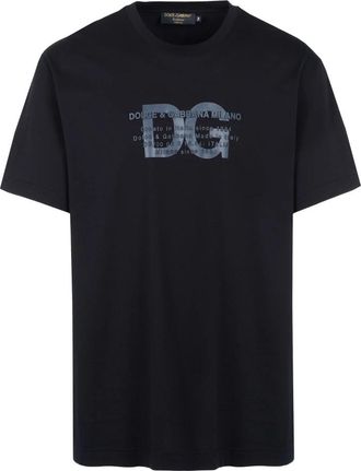 Dolce & Gabbana Rundhals-T-Shirt - - Tops - Herren - Schwarzk - S