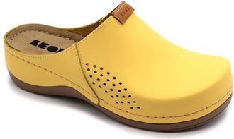 Leon 930 Sabots Mules Chaussons Chaussures, Femme, Jaune, EU 37