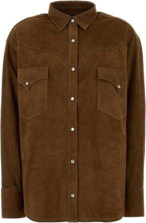 Lois Homme, Chemises, Brun, Taille: M Porter Pocket Shirt