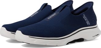 Skechers Herren Go Walk 7 Easy On 2 Sneaker, Navy Textile/Synthetic, 42 EU