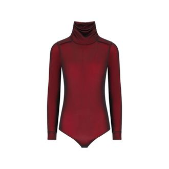 Maison Margiela Jersey-Body aus Viskose - - Tops - Damen - Rot - 2XS