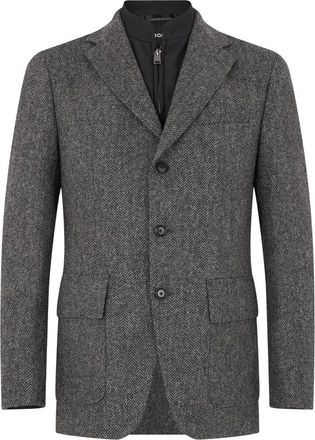 HUGO BOSS Blazer &agrave; double &eacute;paisseur - Homme - Vestes - Gris - Taille: L