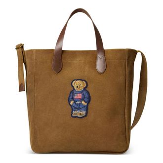 Polo Ralph Lauren Homme, Sacs, Brun, Taille: ONE Size Flag Tote Large