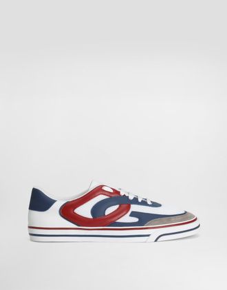 Dolce & Gabbana Dg Sailing Leather Sneakers - Mann Sneakers Multicolor 44
