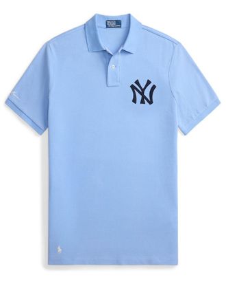 Ralph Lauren Piqu&eacute;-Poloshirt mit New York Yankees-Stickerei in