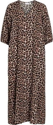 Vila Vila Neck Ankle Dress Viliopana Lio Robe à col en V 3/4 aux Chevilles, Sable brésilien, 42 Femmes