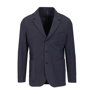 Original Vintage Ungef&uuml;tterter Blazer - - Jackets - Herren - Blau - L