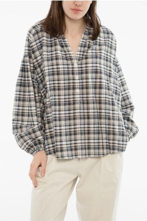 Woolrich Checked Blouse With V-Neck size Xs