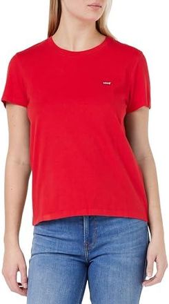 Levi's Femme Perfect Tee, Script Red, XXS