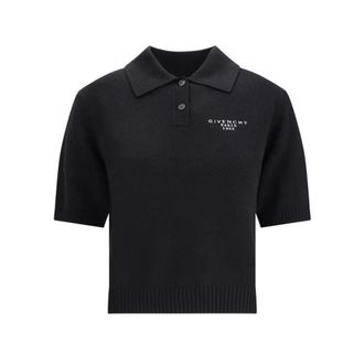 Givenchy Kurzarm Polo Pullover - - Tops - Damen - Schwarzk - M