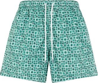 Fedeli Homme, Maillots de bain, Vert, Taille: S Madeira Swim Trunks