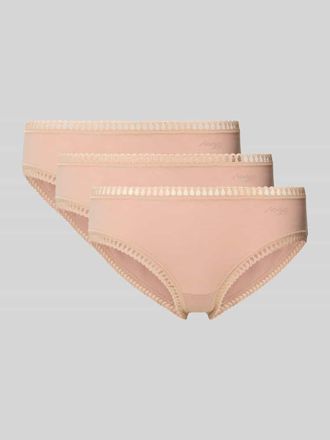 sloggi Slip mit Spitzenbesatz Modell GO im 3er-Pack