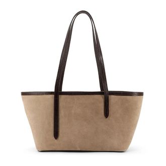 ATP Atelier Leder Tote Tasche mit Reptilprofilen - - Bags - Damen - Beige - ONE SIZE