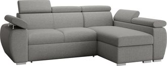 Mirjan24 Ecksofa Boston Mini, Eckcouch mit Schlaffunktion und Bettkasten, Polsterecke mit Einstellbare Kopfst&uuml;tzen, L-Sofa, Polstergarnitur, Wohnlandschaft (Ar
