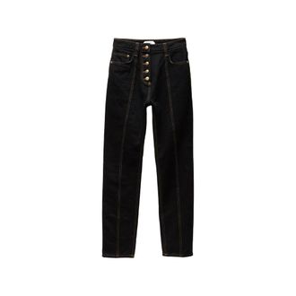 Versace High Waist Gerades Jeans - - Jeans - Damen - Schwarzk - W26