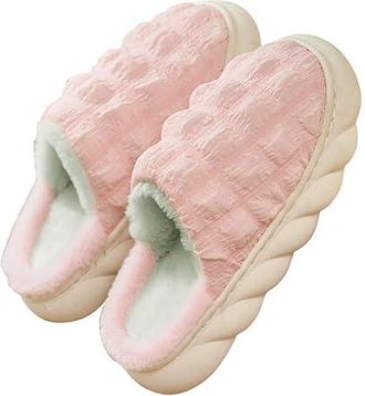Generic Chausson Femmes Chausson Pantoufle Femme Pantoufles Pour Femmes Pantoufles Floues Hiver Chaud Intérieur Maison Chaussures Bulle Chaussures Hiver Femme