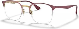 Ray-Ban Rb6422 Optics Bordeaux Fassung Klar Glas Polarisiert 49-19