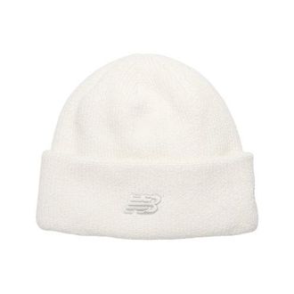 New Balance Unisex 47 Cuff Knit Hat in Wei&szlig;, Nylon, Gr&ouml;&szlig;e OSZ
