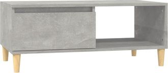 vidaXL Couchtisch Betongrau 90x50x36,5 cm Holzwerkstoff Vidaxl