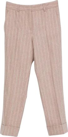 Incotex Femme, Pantalons, Rose, Taille: 40 FR Pantalon Capri Ray&eacute;