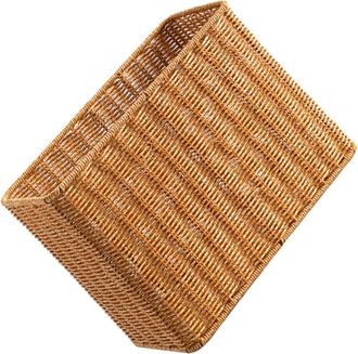 PartyKindom Schmaler Hoher Aufbewahrungskorb Rattan-optik Großer Kapazität Vielseitig Für Obst Snacks Gemüse Und Haushalt Dekorativer Leichter Widerstandsfähiger 