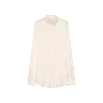 Forte_Forte Femme, Blouses et Chemises, Blanc, Taille: 36 FR Chemise en satin de soie