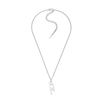 Diesel Herren Edelstahl mit Karabinerverschluss Anh&auml;nger Halskette