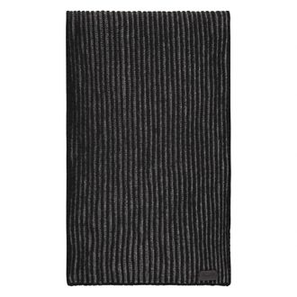 Moorer Hobart Rippenstrickschal - - Accessories - Herren - Schwarzk - ONE SIZE