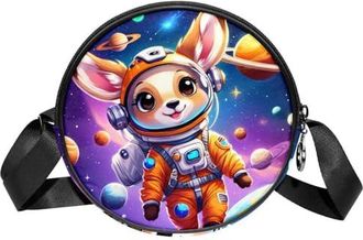 Generic Sac &agrave; bandouli&egrave;re circulaire pour femme, petit sac &agrave; bandouli&egrave;re avec fermeture &eacute;clair, bretelles r&eacute;glables, style d&eacute;contract&eacute;, pour femmes et filles