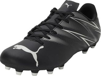 Puma Herren Attacanto Fg/Ag Fu&szlig;ballschuhe, Puma Black Silver Mist, 42.5 EU