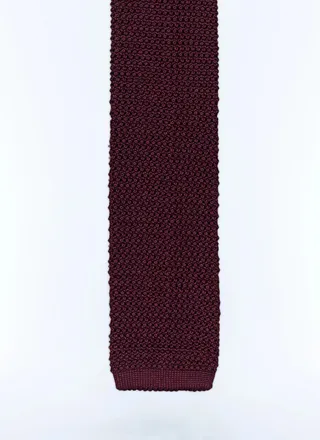 Fursac Cravate en tricot de soie - Taille Unique - Homme