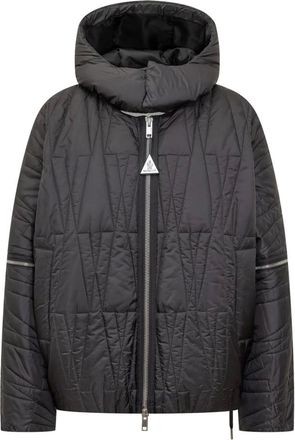 Moncler Femme, Vestes, Noir, Taille: 40 FR Haissa Short Down Jacket