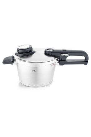 FISSLER Schnellkochtopf Vitavit Premium, Edelstahl, Metall, 2.5 L, farblich gekennzeichnete Kochstufenanzeige, Druckregelventil, Gegengriff, Kochen, T&ouml;pfe, Sc