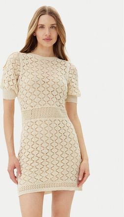 Twin-Set Strickkleid 251TT3172 Beige Regular Fit