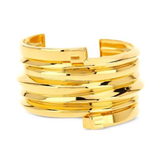 Elisabetta Franchi Femme, Accessoires, Jaune, Taille: M/L Bracelet Manchette Rigide