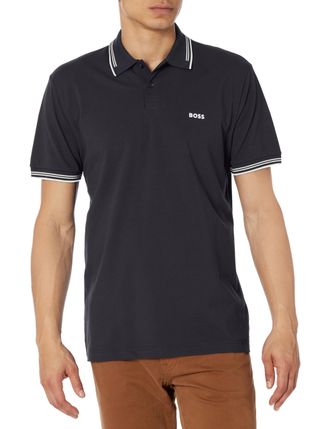 BOSS Herren Paul Modern Essential Polo Polohemd, Crisp Navy, M