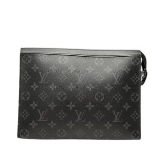 Louis Vuitton Pre-owned Monogram Eclipse Canvas Clutch - Femme - Pre-owned - Noir - Taille: ONE Size