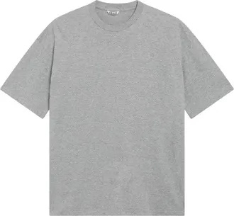 Auralee Homme, Tops, Gris, Taille: XL T-shirt Ras du Cou Sans Coutures