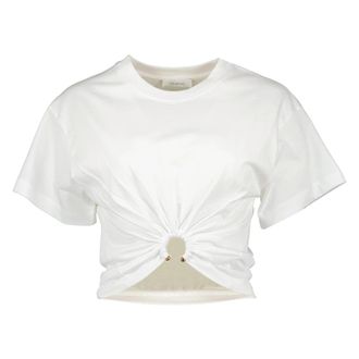 Paco Rabanne Wei&szlig;es Ring-T-Shirt - - Tops - Damen - Wei&szlig; - L