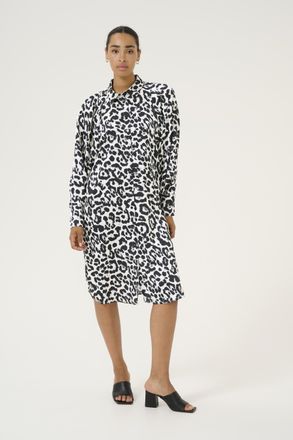 Kaffe Kleid Loose fit white black