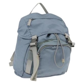 Prada Pre-owned Nylon Rucksack - - Pre-owned - Damen - Blau - ONE SIZE
