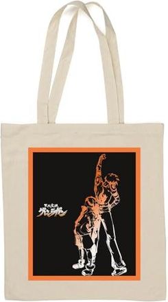 Generic Anime 251 Sac fourre-tout en coton naturel Blanc